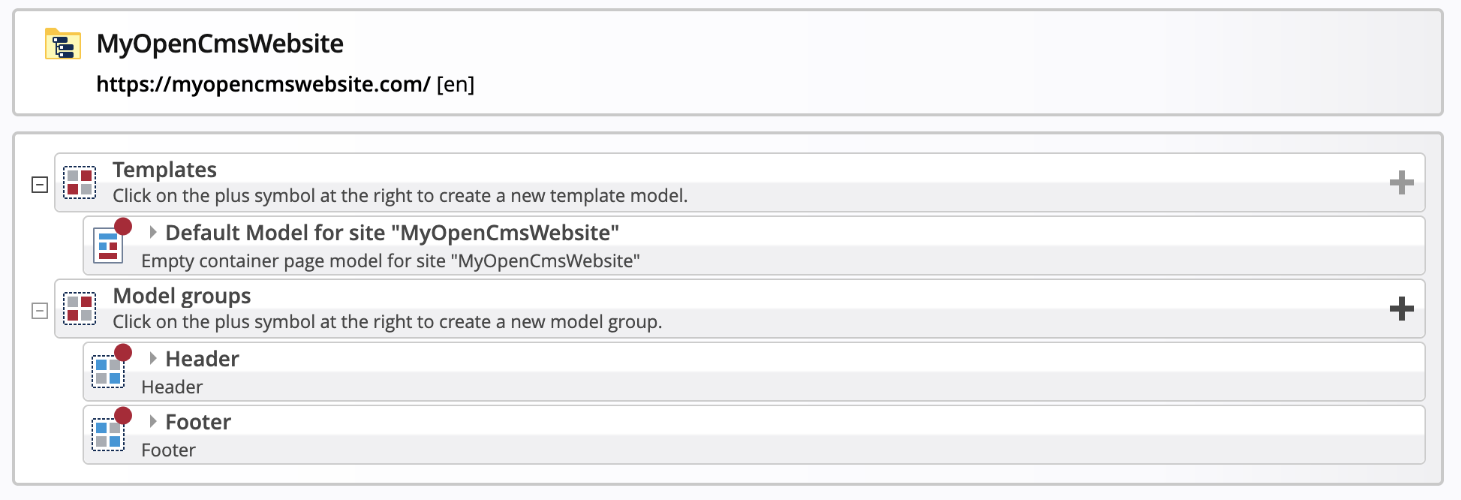 How to create a new website using the Mercury template | Alkacon OpenCms